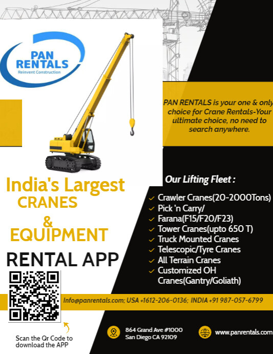 Copy of Crane Rentals Marketing Flyer | PosterMyWall