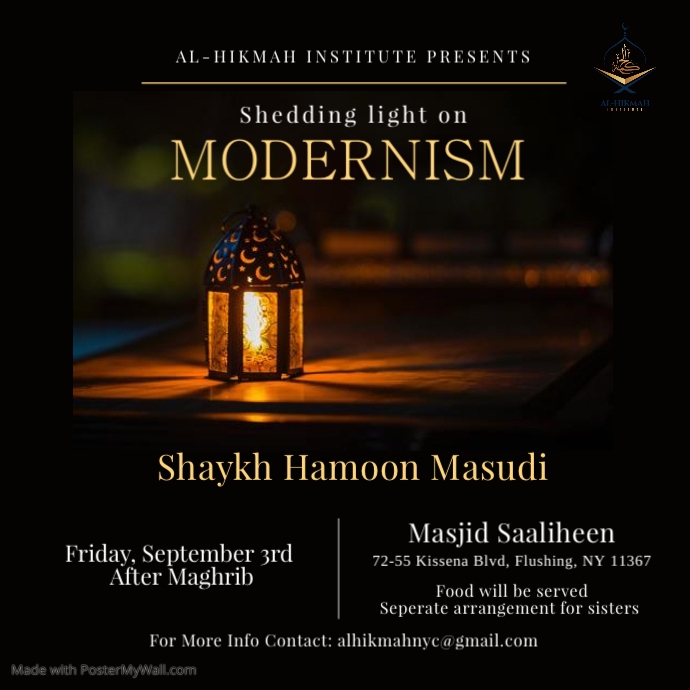 Copy of Copy of Islamic Sermon Invitation Flyer | PosterMyWall