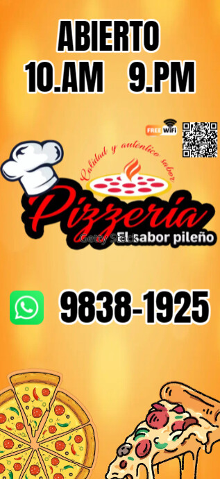 Copy of Pizza Rack Card | PosterMyWall