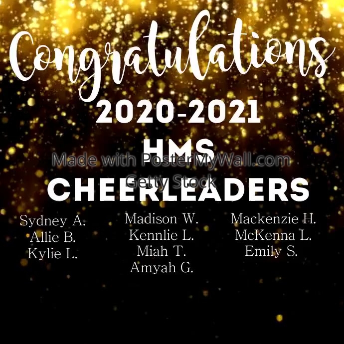 Copy of HMS Cheer 20/21 | PosterMyWall