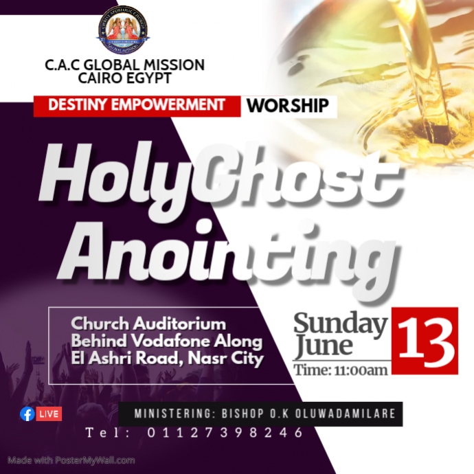 Copy of Anointing Service flyer | PosterMyWall