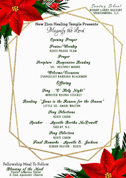 Christmas Program 2022 | PosterMyWall