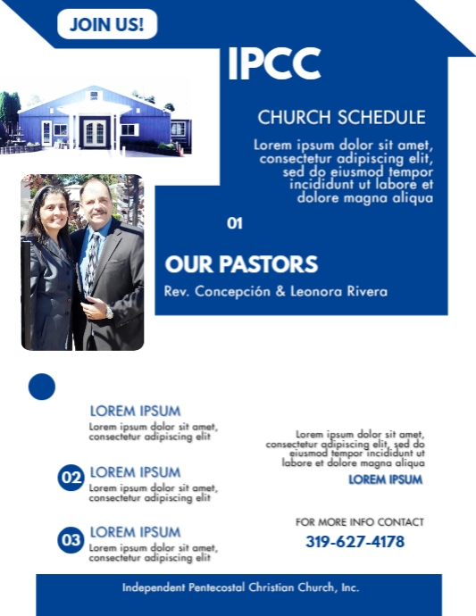 CHURCH Weekly Schedule | PosterMyWall