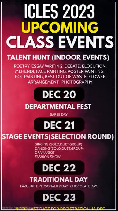 Upcoming Events | PosterMyWall