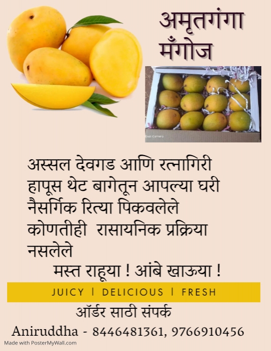 Copy of MANGO ORGANIC MARKET FLYER | PosterMyWall