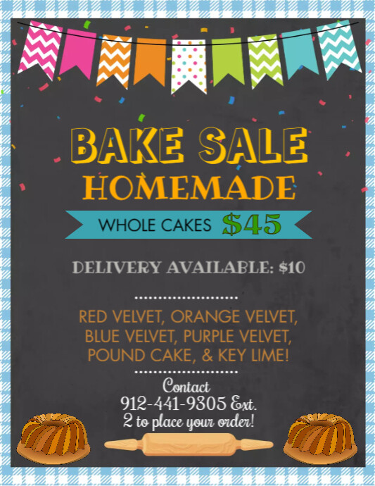 Bake Sale Flyer Fundraiser | PosterMyWall