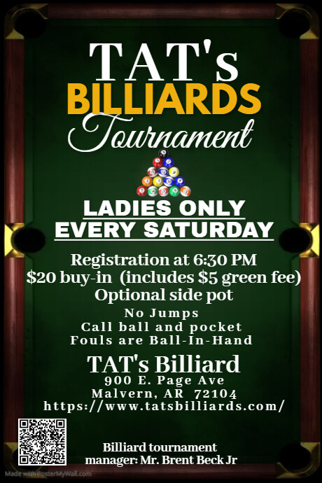 Billiard, snooker, match day | PosterMyWall