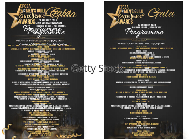 Excellence Awards Programme | PosterMyWall