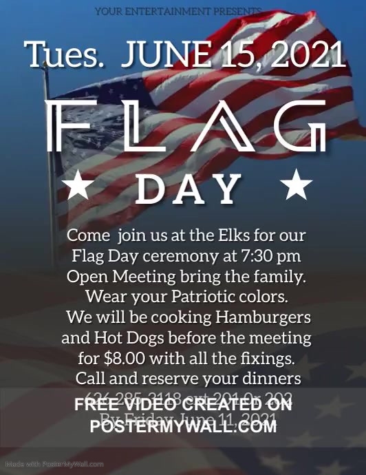 Copy of Copy of FLAG DAY EVENT Flyer Template | PosterMyWall
