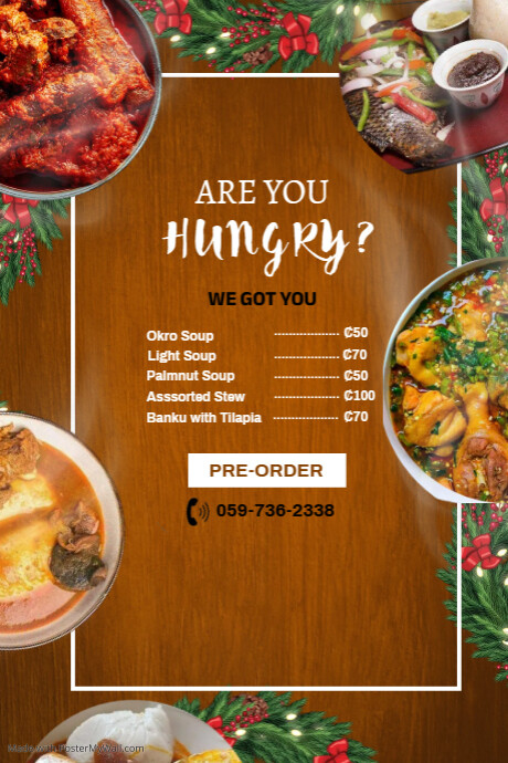 Winter Soup Service Menu Template | PosterMyWall