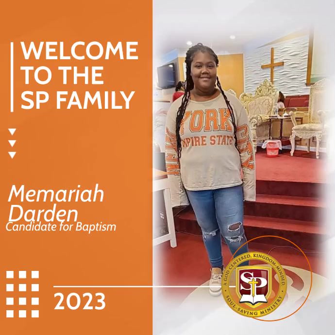 Copy of SP WELCOME; Memariah Darden | PosterMyWall