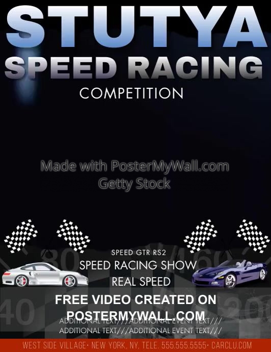 Copy of Speed Racing Street Racing Flyer Template | PosterMyWall
