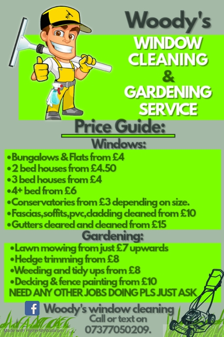 Copy of Window Cleaning Poster Poster | PosterMyWall
