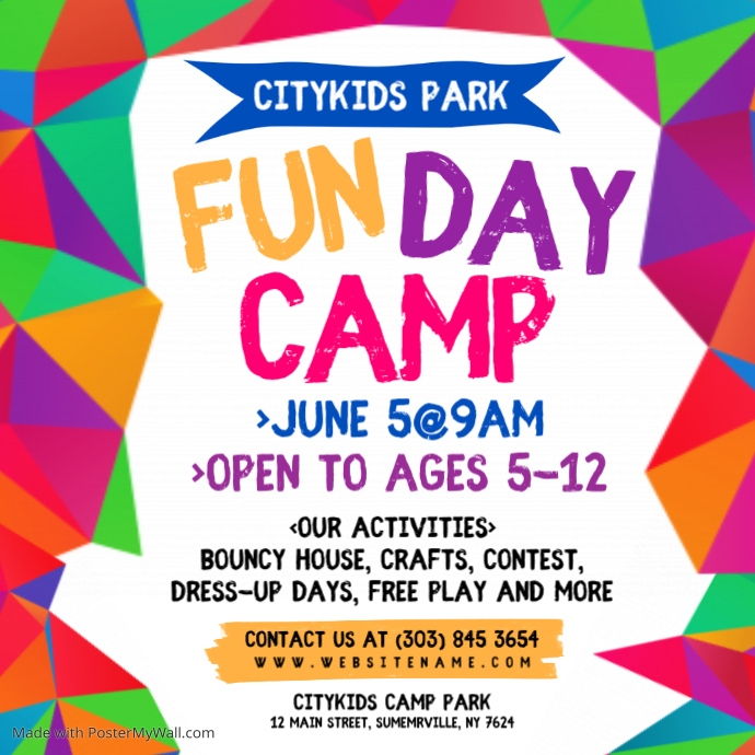 Copy of Fun Day Camp Instagram Post | PosterMyWall