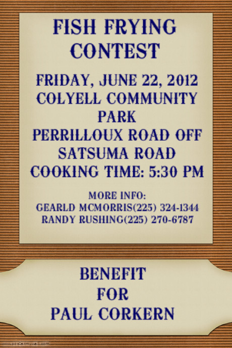 FISH FRY CONTEST | PosterMyWall