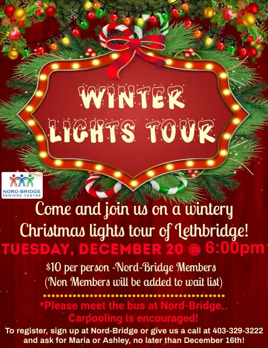 Winter Lights Tour | PosterMyWall