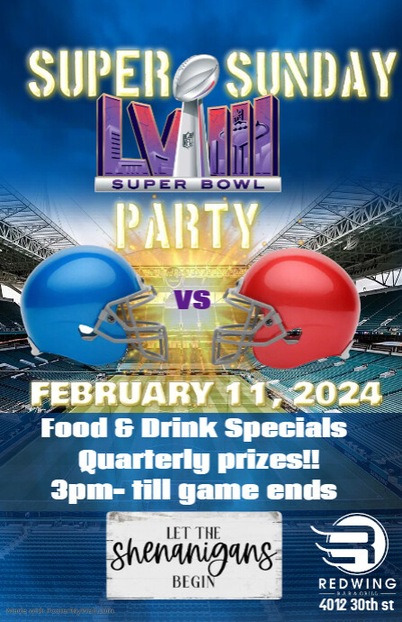 Super Bowl Sunday | PosterMyWall