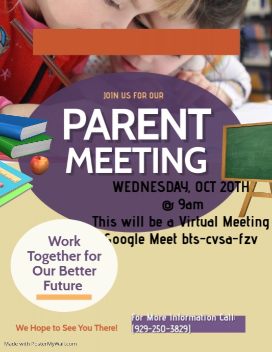 Copy of Parent Meeting Flyer | PosterMyWall