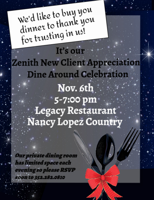 Dinner Party Pamflet | PosterMyWall