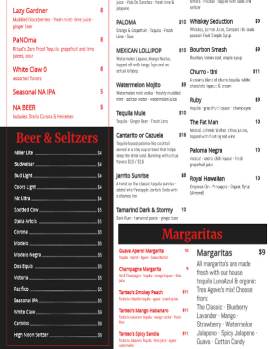 Restaurant Menu | PosterMyWall