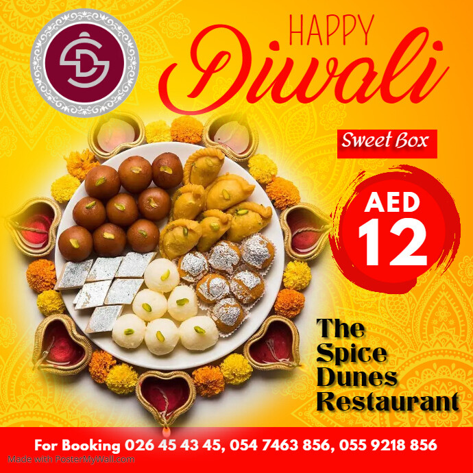 Diwali Sweets Delivery Offer Template | PosterMyWall