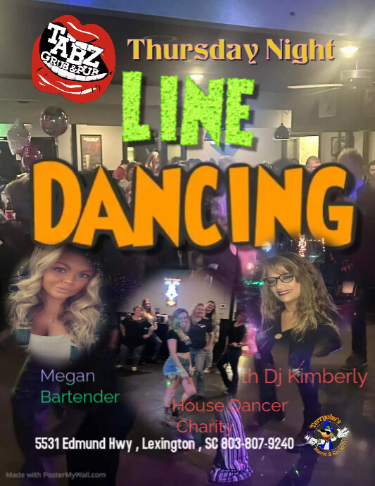 country line dancing template | PosterMyWall