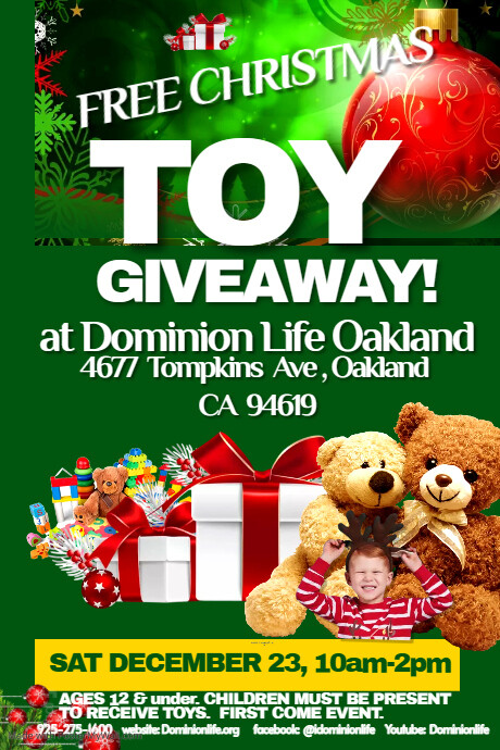 toy drive | PosterMyWall