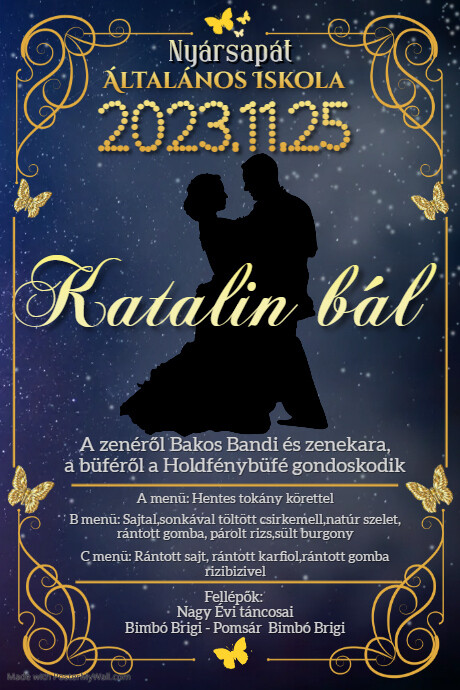 Prom School Ball Party Poster Invitation | PosterMyWall