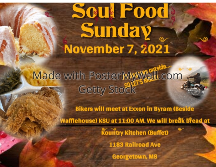 Copy of Soul Food Dinner Flyer | PosterMyWall