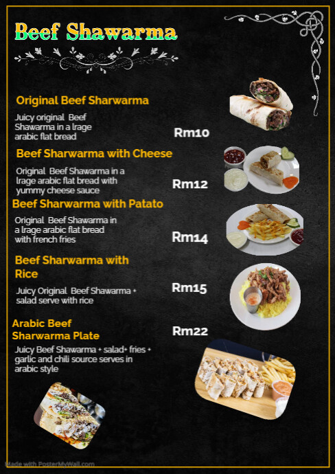 Beef Shawarma | PosterMyWall