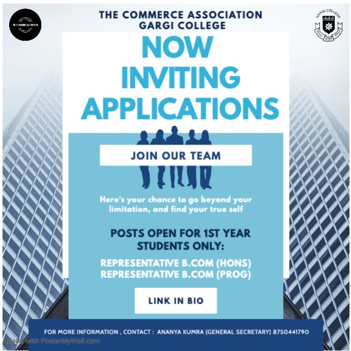 Copy of Inviting applications comsoc | PosterMyWall