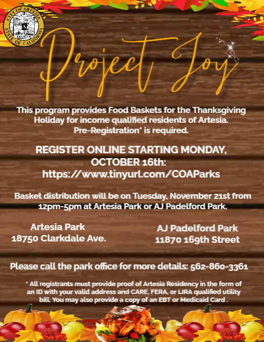 Project Joy Thanksgiving 2023 flyer | PosterMyWall