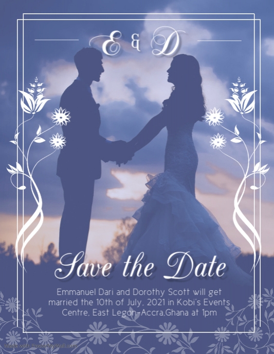 Copy of Save the Date Flyer | PosterMyWall
