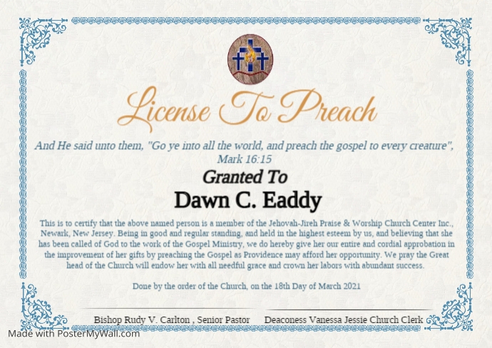 Copy of Copy of Certificate Of Commitment Template | PosterMyWall