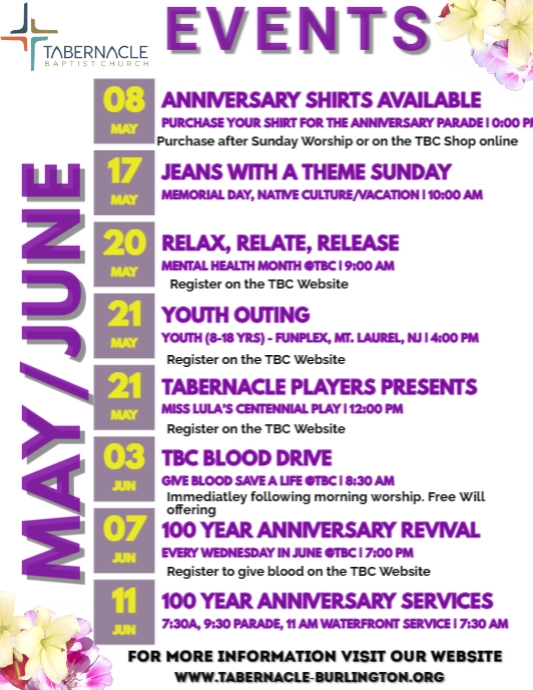 Copy of May Event Calendar | PosterMyWall