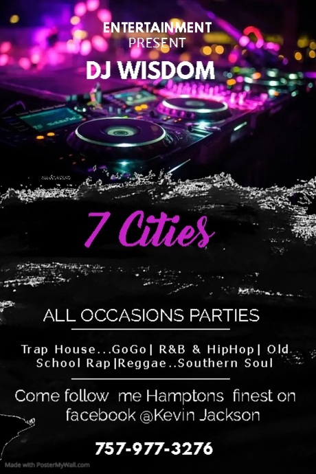 DJ WISDOM | PosterMyWall