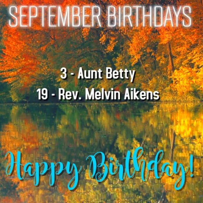 Copy of September Birthdays | PosterMyWall