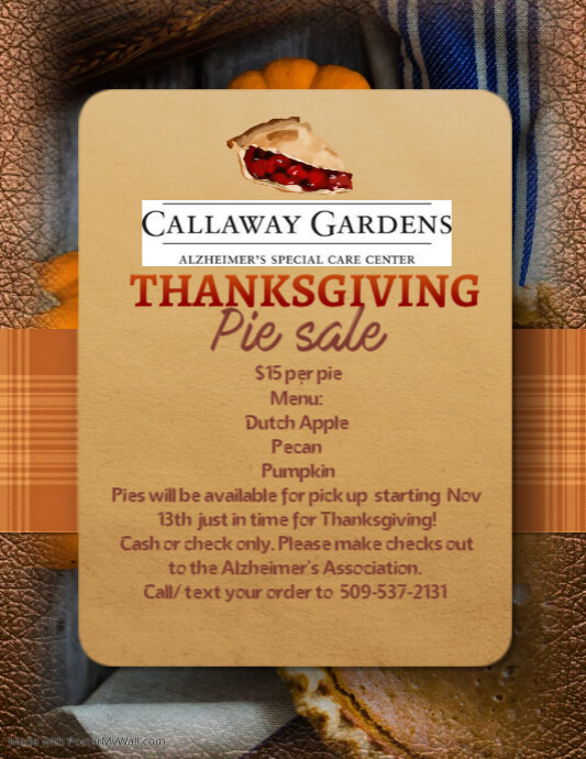 Customize this Thanksgiving Bake Sale Special Flyer | PosterMyWall