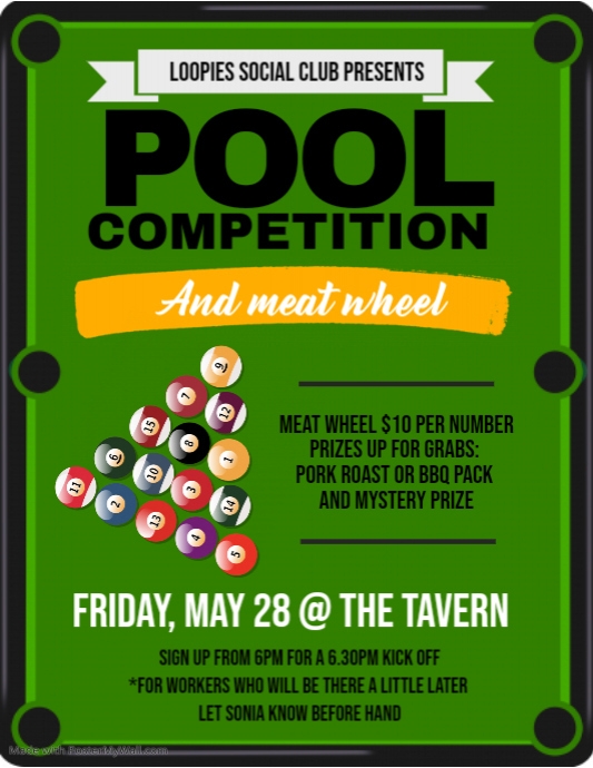 Copy of Pool Tournament Flyer | PosterMyWall