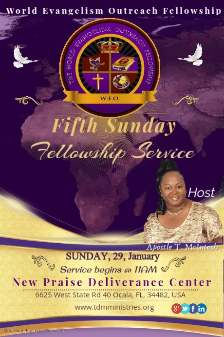 Church fellowship service | PosterMyWall