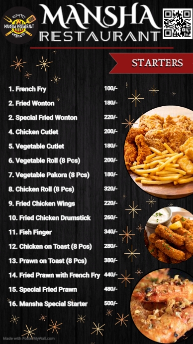 Copy of 1-Mansha Restaurant | PosterMyWall