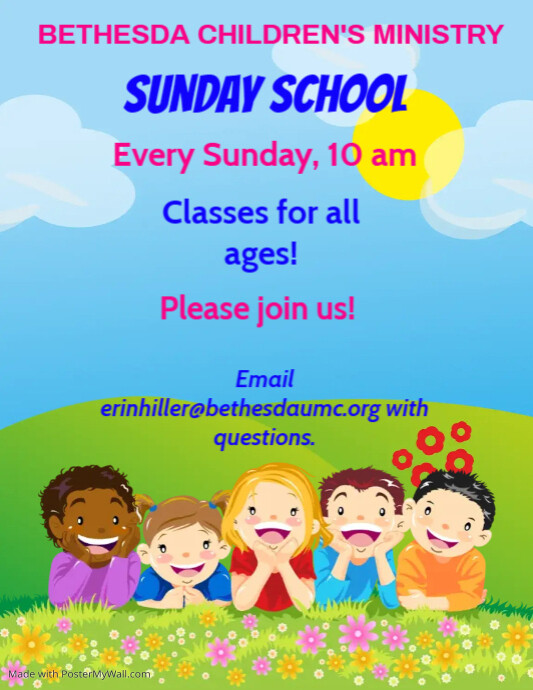 sunday school flyer template (1) | PosterMyWall