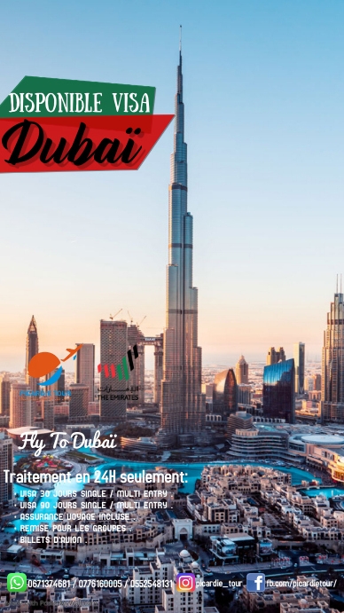 Copy of Copie de Copie de Dubai Travel Tour Flyer Template | PosterMyWall