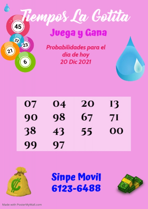 Copy of Numeros del Dia | PosterMyWall