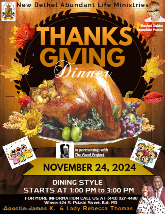 Thanksgiving Community Outreach 2021 | PosterMyWall