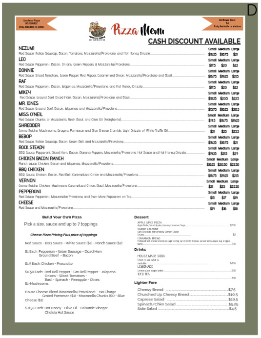 Copy of Menu Flyer (1) | PosterMyWall