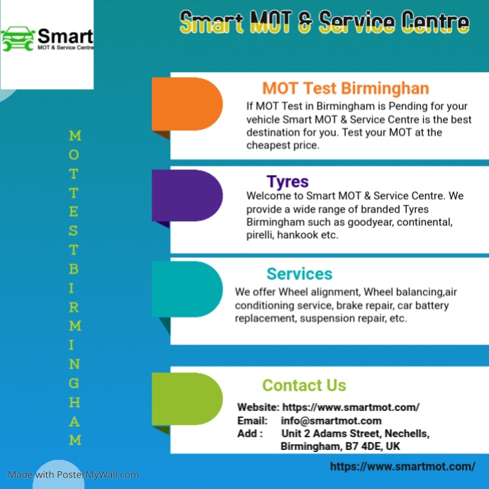 Is your MOT Test Birmingham Pending? | PosterMyWall