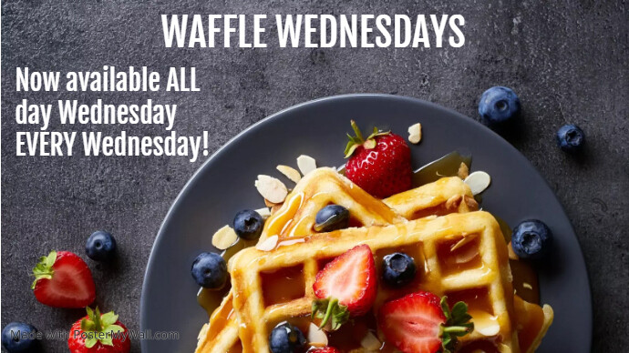 Waffle day, world waffle day. | PosterMyWall