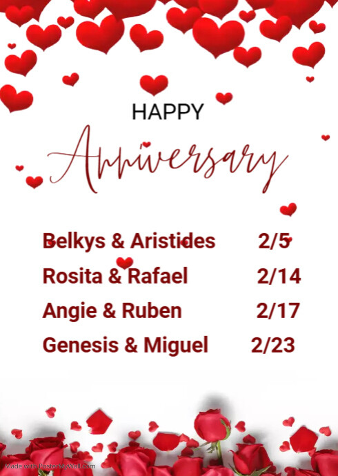Happy Anniversary sweetheart | PosterMyWall