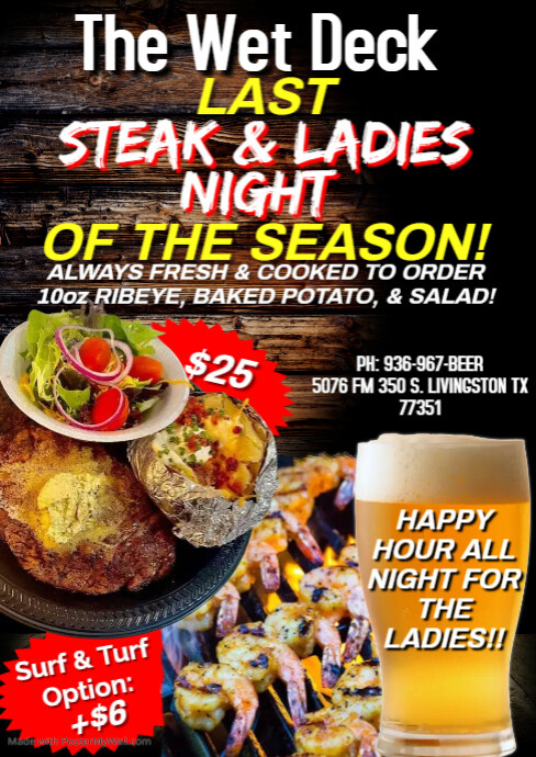 Steak Night | PosterMyWall